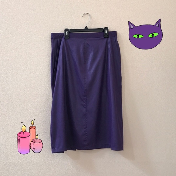 Skirts | Purple Snakeskin Pattern Pencil Skirt | Poshmark